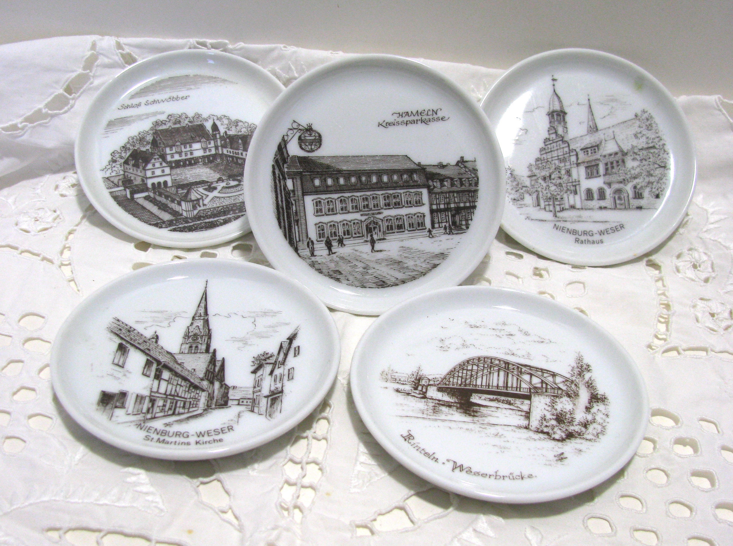 Vintage Furstenberg Mini German Plates/german Souvenir Plates - Etsy