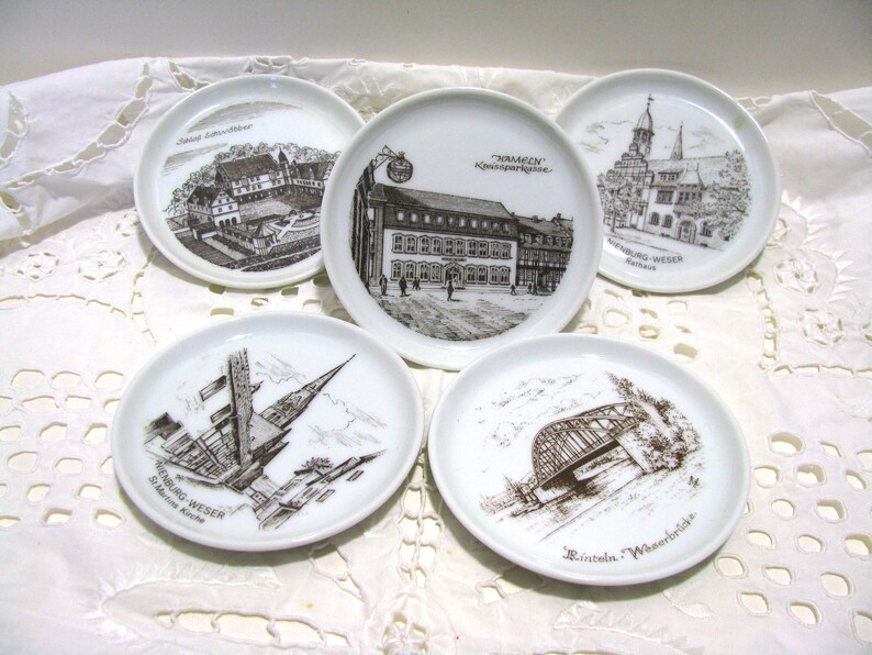 Vintage Furstenberg Mini German Plates/german Souvenir Plates - Etsy