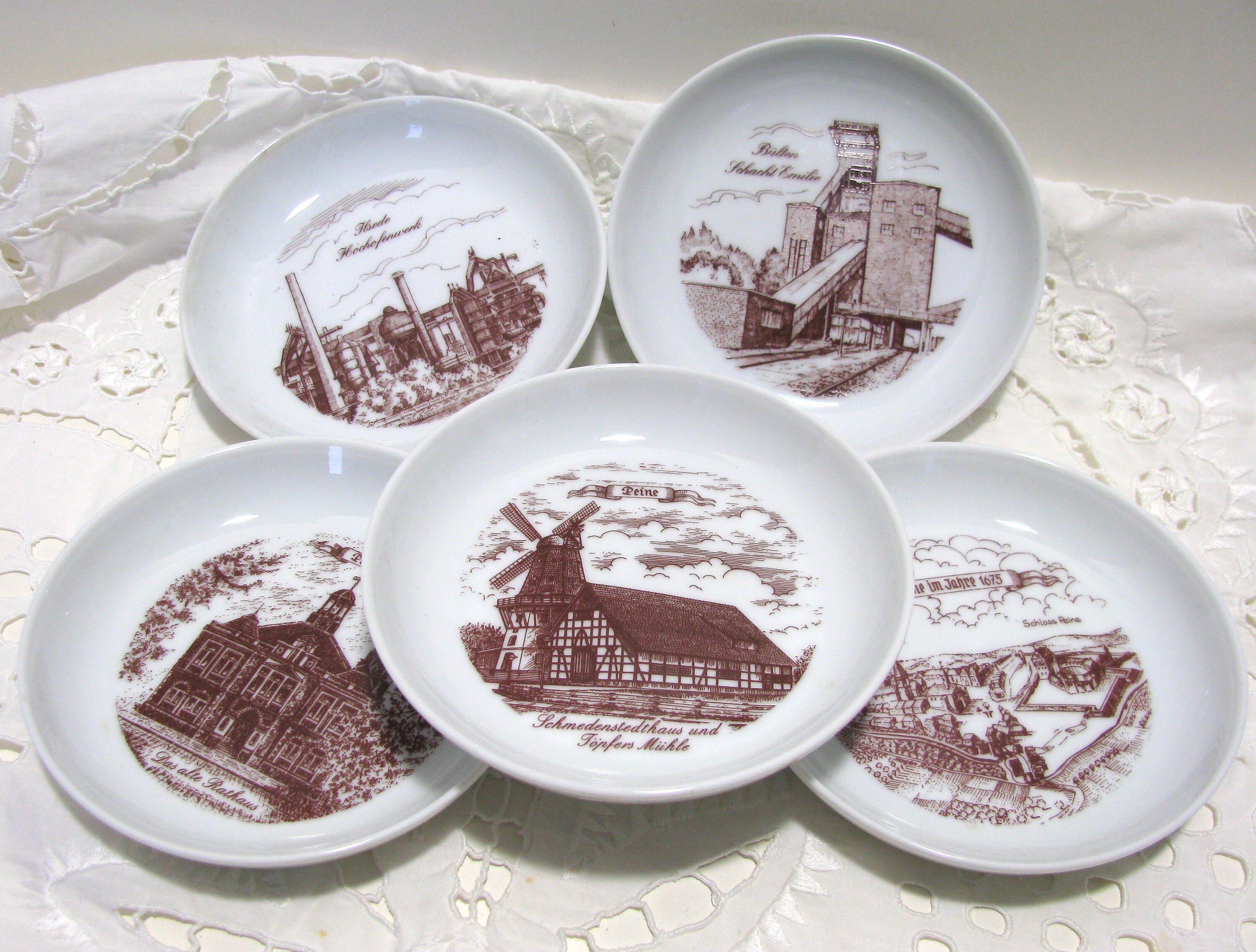Vintage Furstenberg Mini German Plates/german Souvenir Plates Set of 5 ...