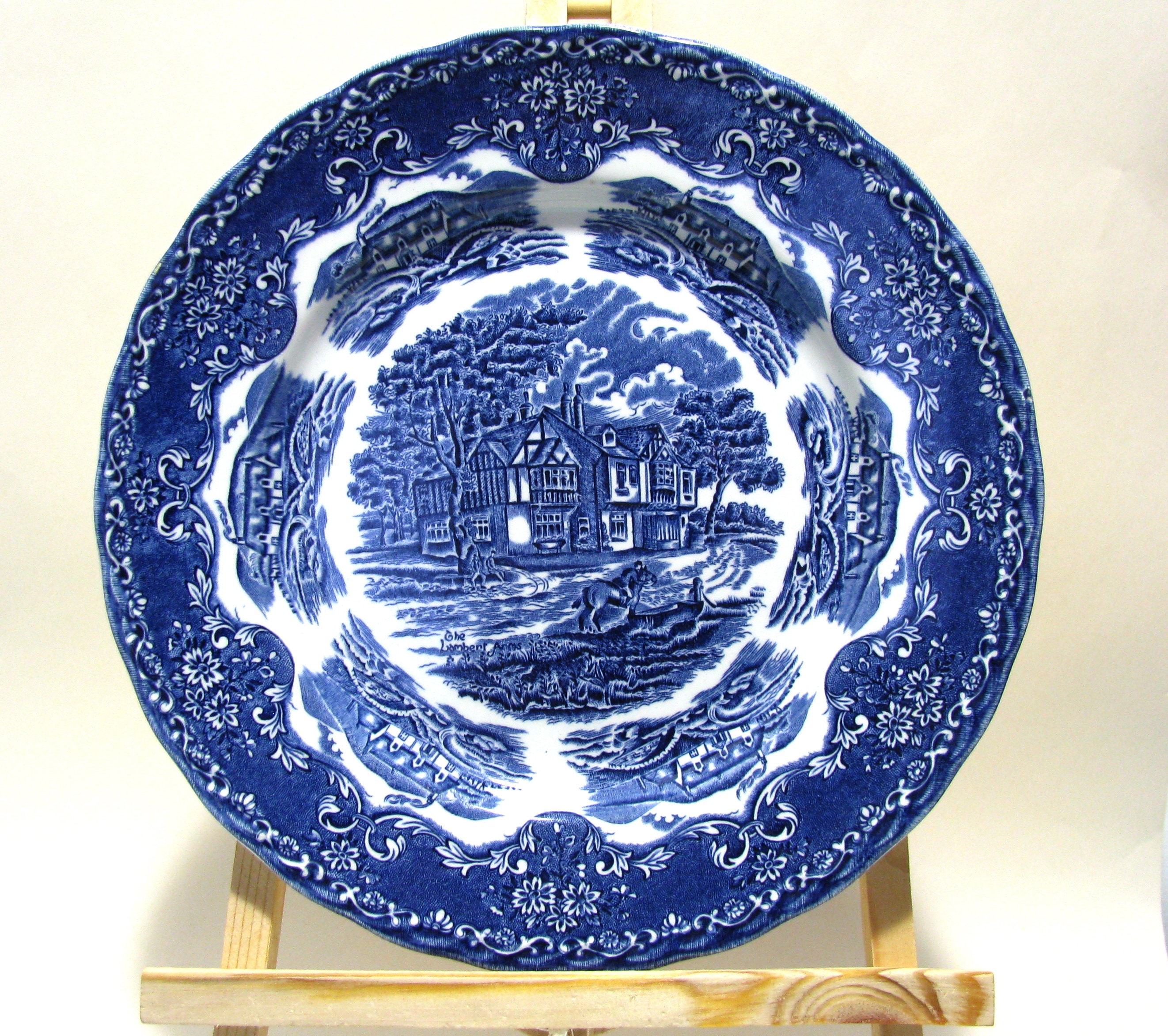 W H Grindley -staffordshire England Vintage Plate English Country Inns ...