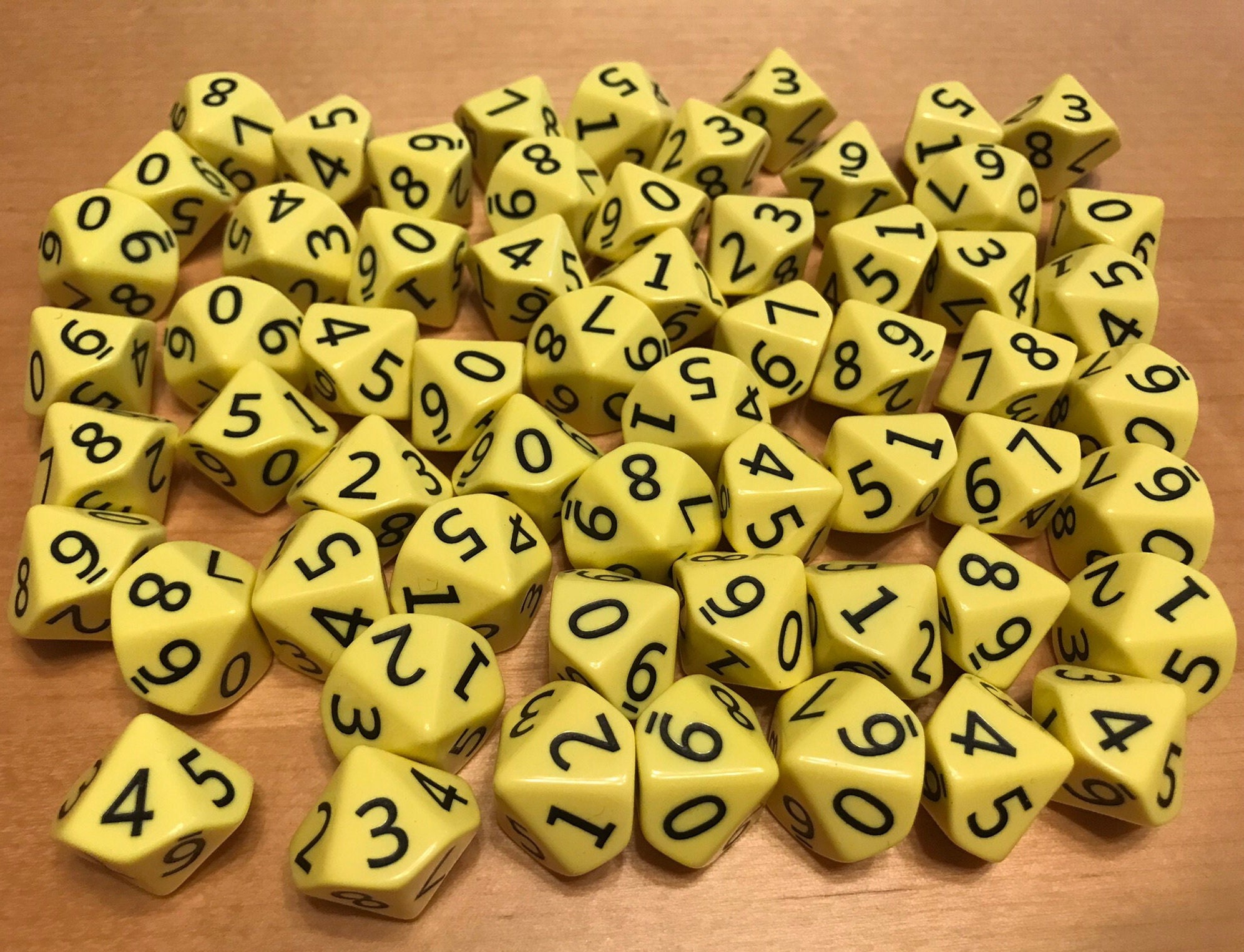 60 - D10: Spin-down Dice (dice Only) - Etsy