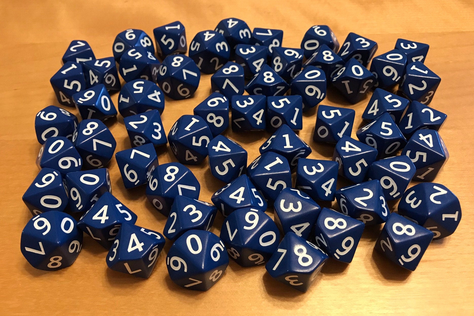 60 - D10: Spin-down Dice (dice Only) - Etsy