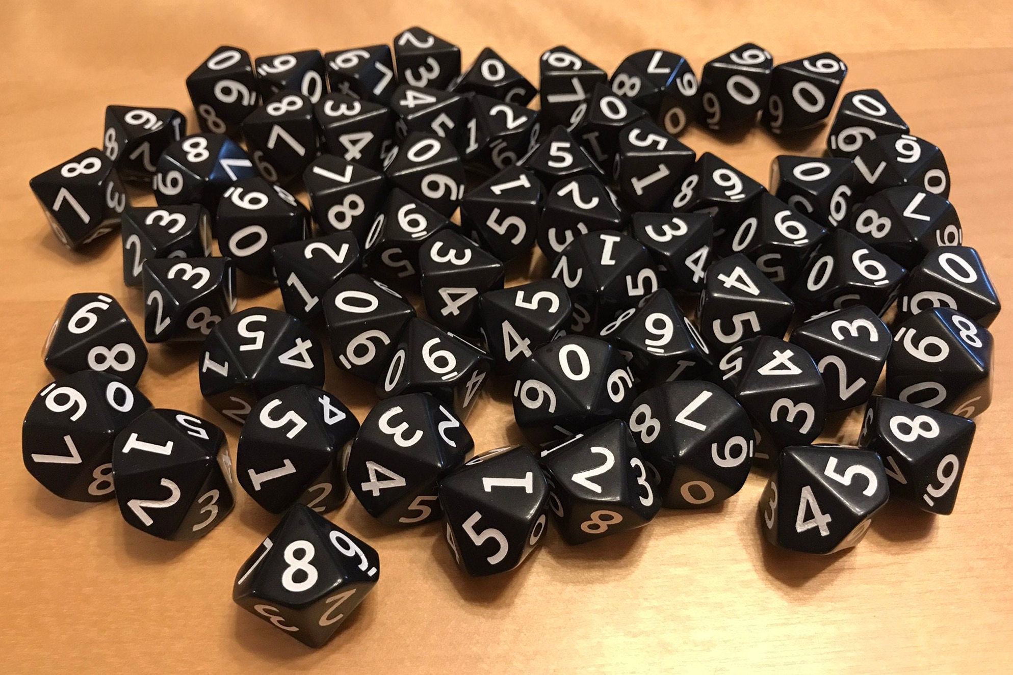 60 - D10: Spin-down Dice (dice Only) - Etsy