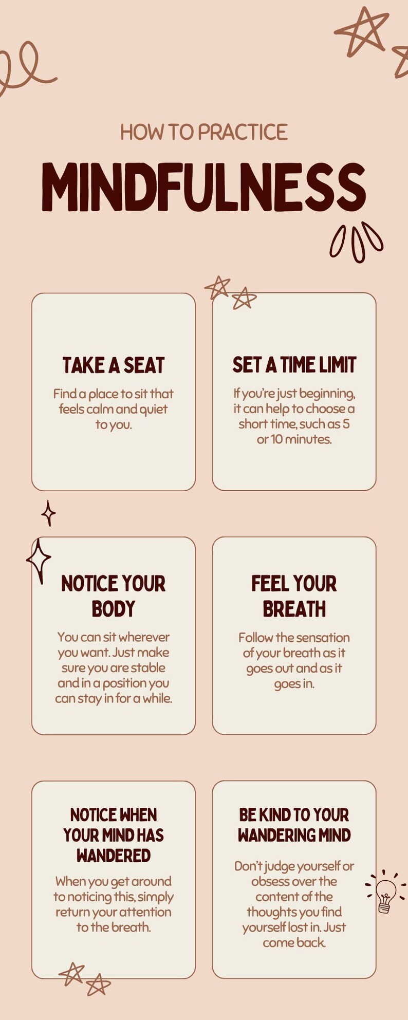 Mindfulness Print, Checklist, School, Yoga, Digital Download - Etsy