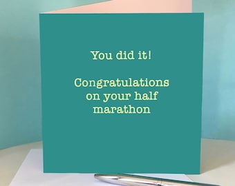 Congratulations You Did It Running Cards for Her, Well Done Card for ...