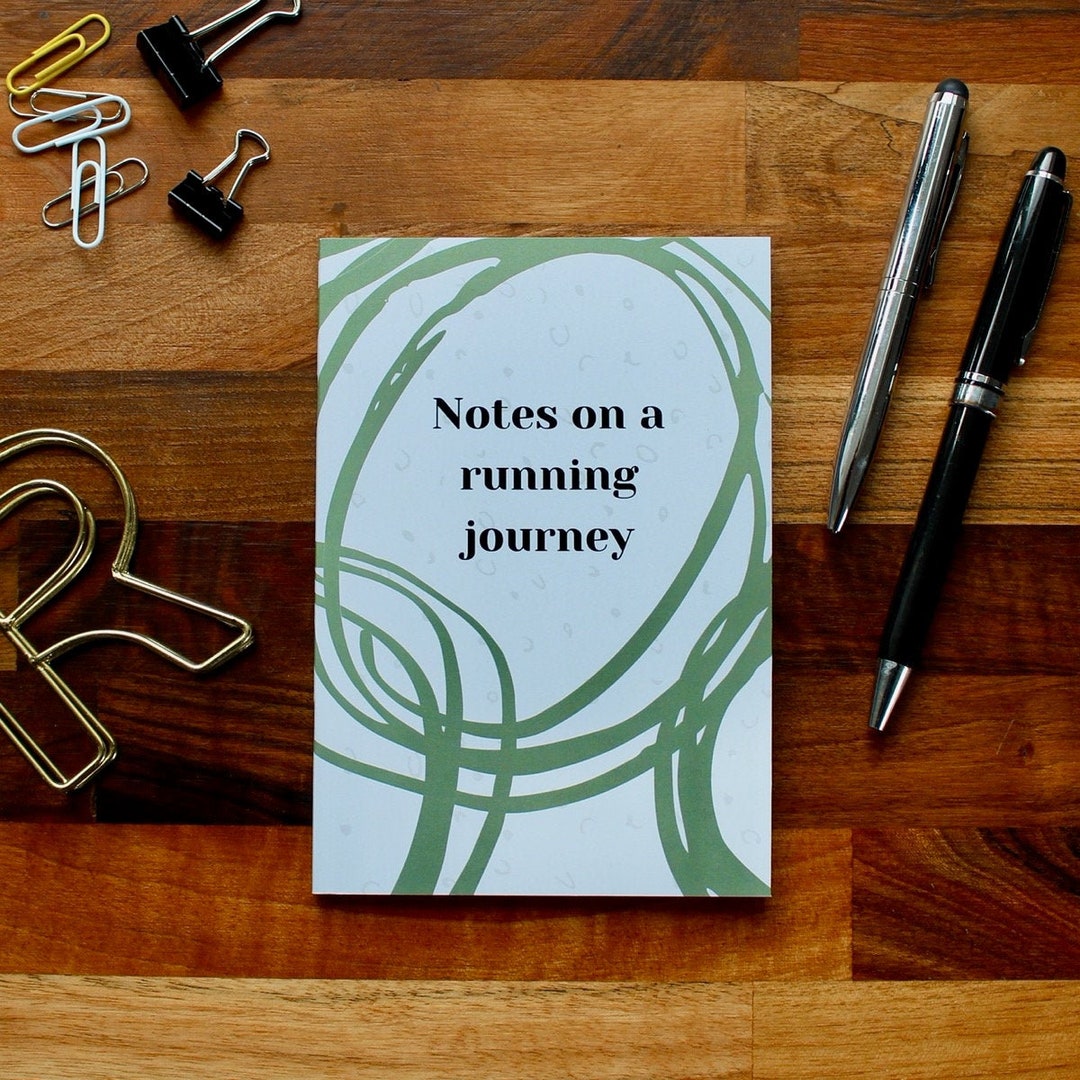 Notebook for a Runner / Gift for a Running Friend. Notes on a Running ...