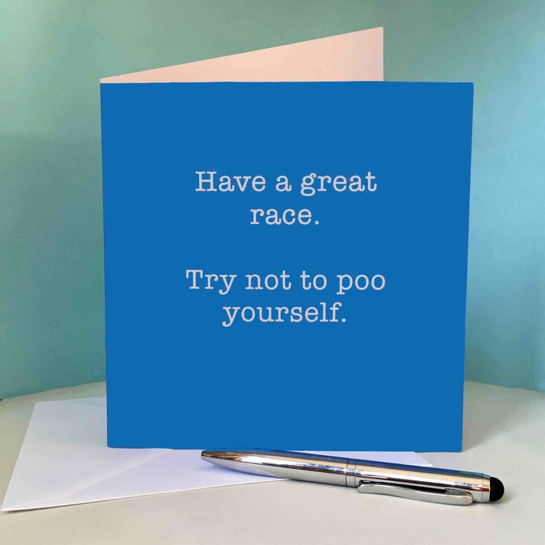 Good Luck Card for Runner / Running Friend / Good Luck - 'have a Great ...