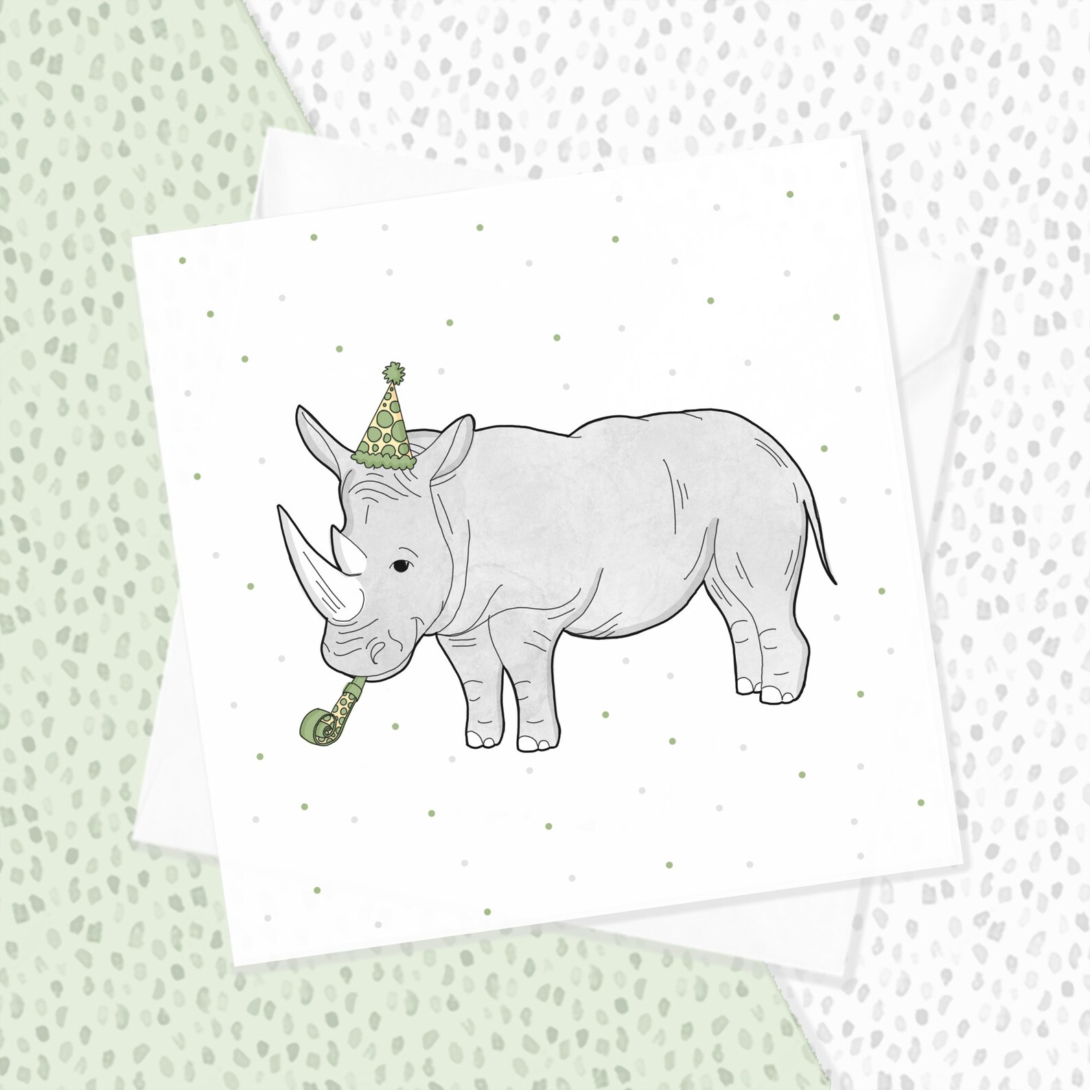 THE RHINO CARD // Rhino You'll Love This Card // Add a - Etsy UK