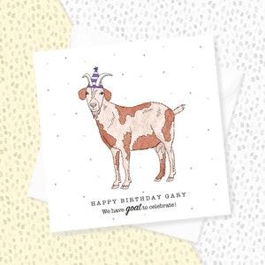 THE GOAT CARD // We Have Goat to Celebrate // Add a - Etsy