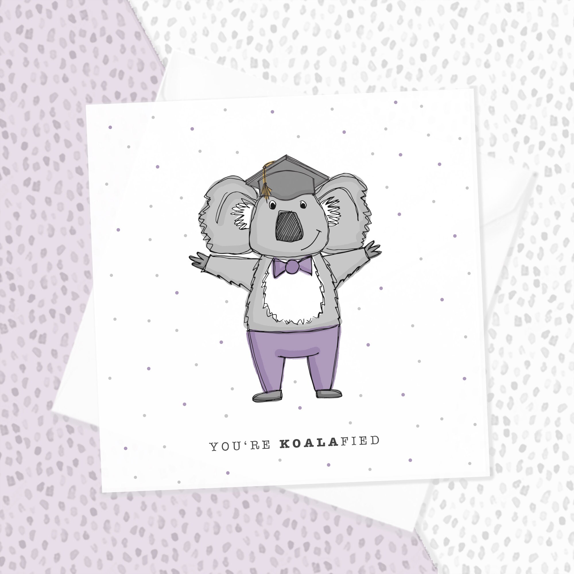 THE KOALA CARD // You're koalafied // Add a personalised - Etsy Nederland