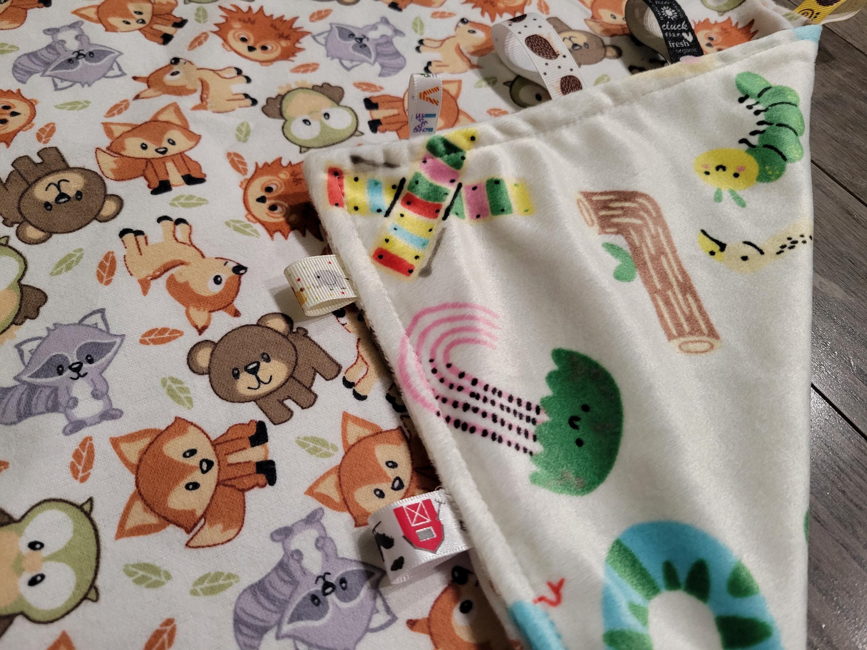 Cuddly Sensory Tag Blanket - Etsy