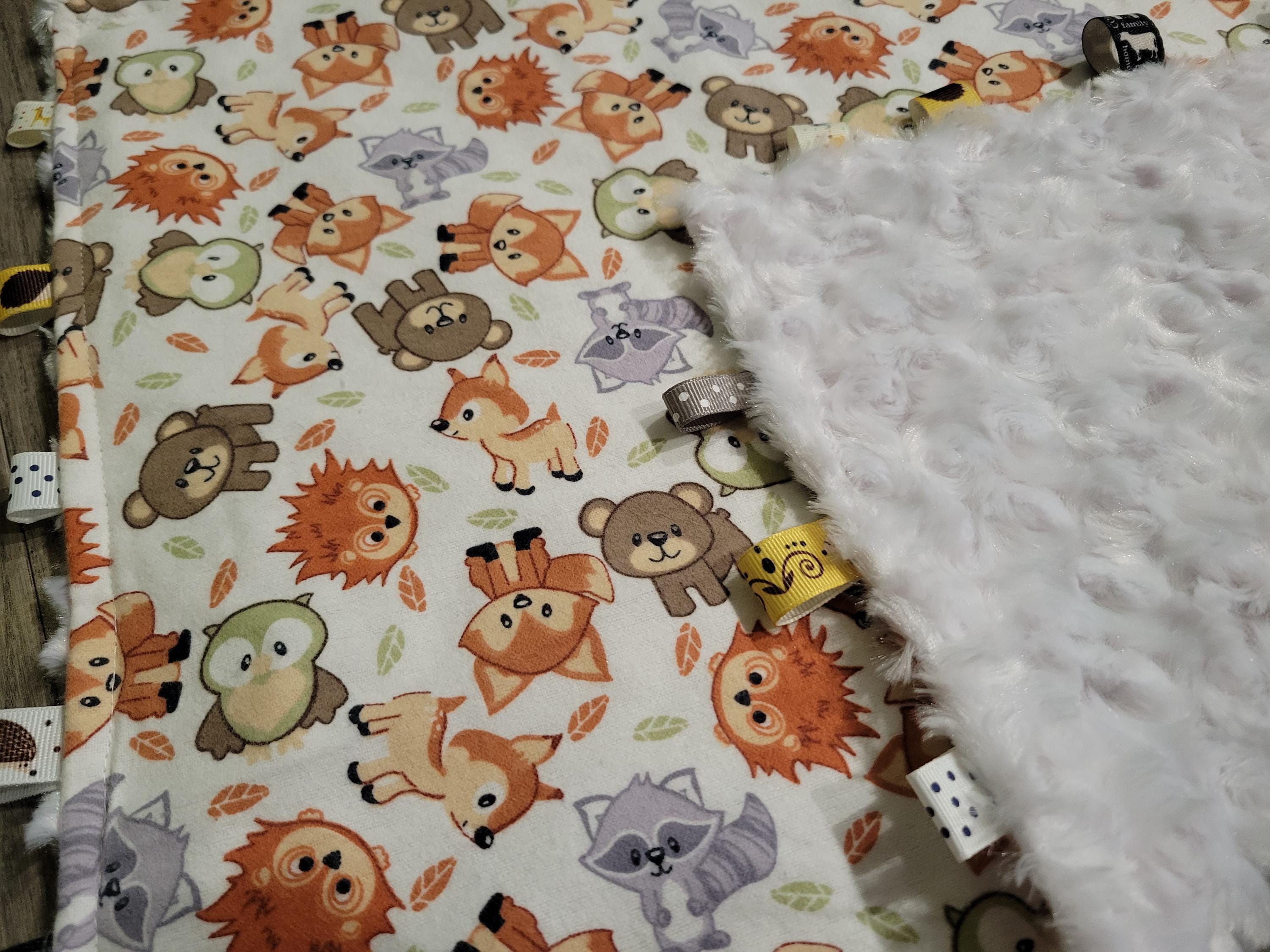 Cuddly Sensory Tag Blanket - Etsy