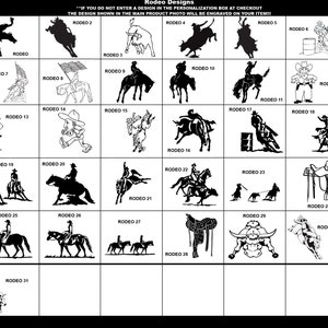 Leatherette Horse Show Award Plaque With Your Choice of Rodeo Design ...