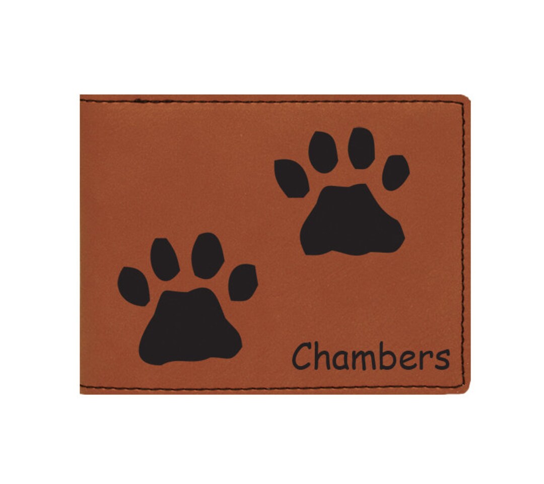Engraved Leatherette Wallet Dog Designs 2 | Dog Wallet | Dog Gift | Dog ...