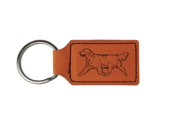 Custom Golden Retriever Dog Keychain, Personalized Pet Keychain, Custom ...