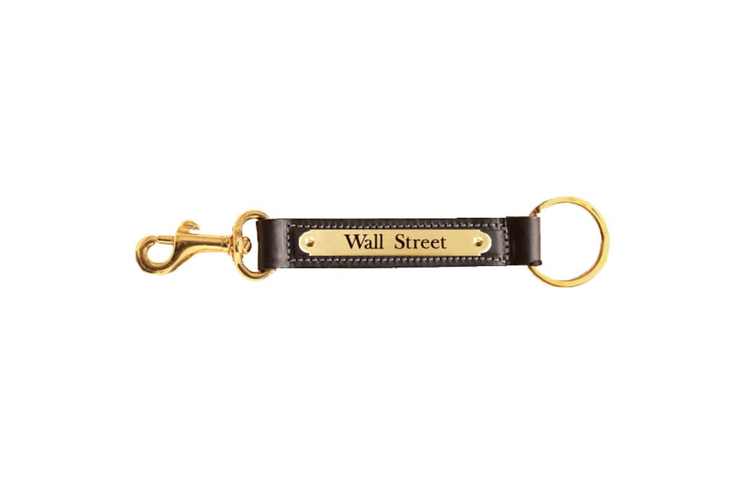 Personalized Leather Nameplate Snap Key Fob | Nameplate Fob | Snap Fob ...