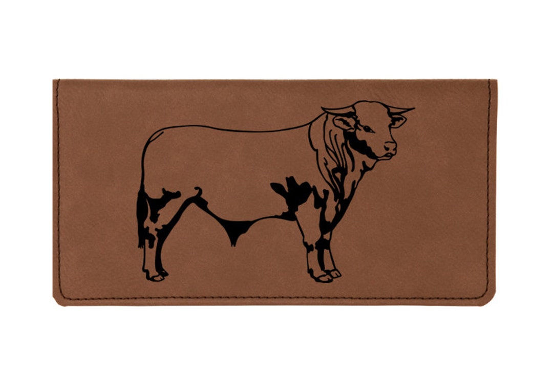 Engraved Leatherette Checkbook Cover With Your Choice of Farm Animal ...