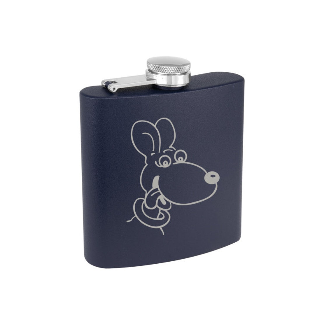 Stainless Steel Flask Dog Designs 2 Dog Flask - Etsy