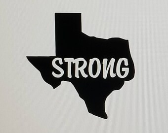 Houston Texas Decal/Houston Strong Decal/Texas Sticker/Car | Etsy
