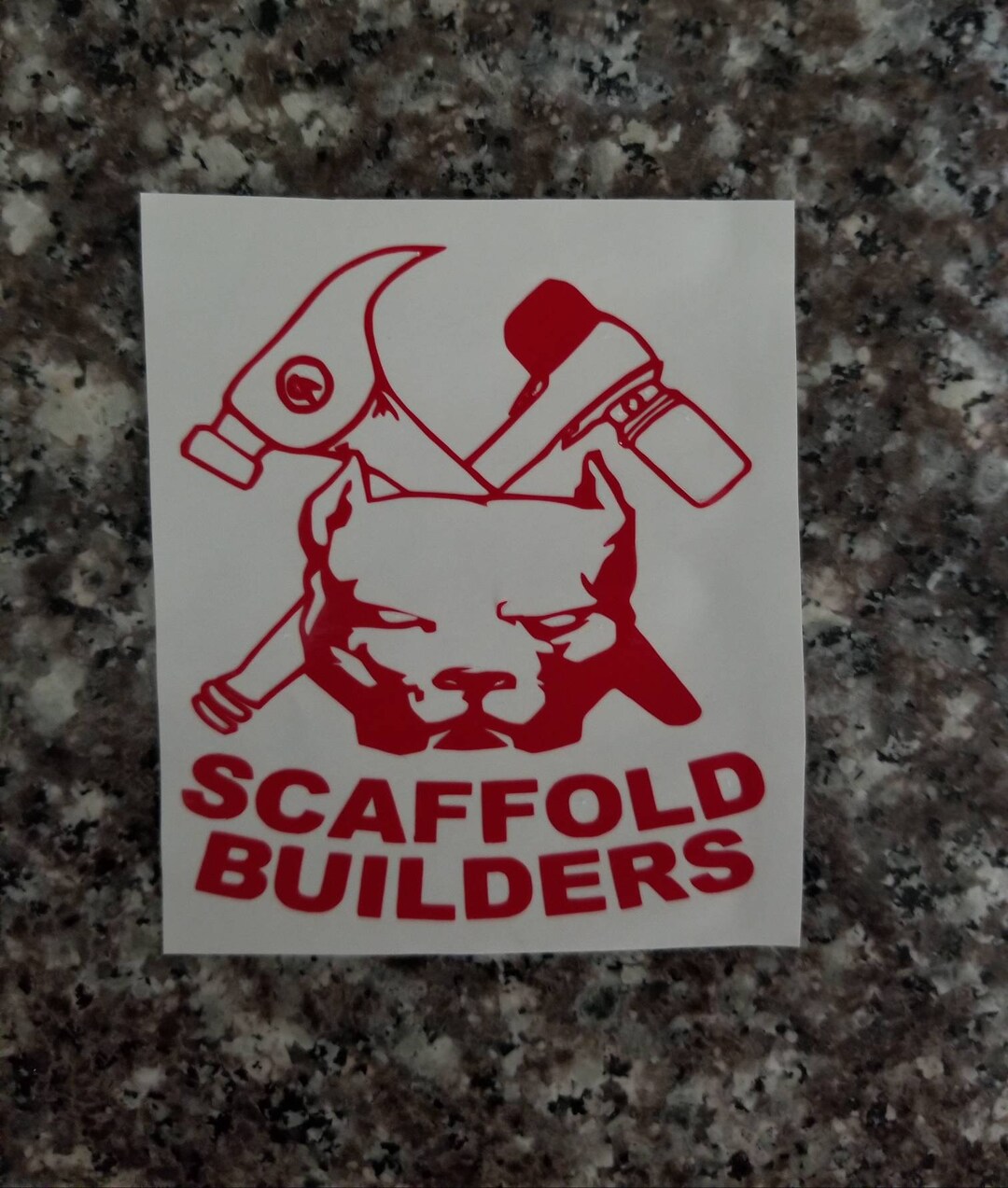 Scaffold Builders Decal/work Life Decal/scaffold Builder Sticker/window ...