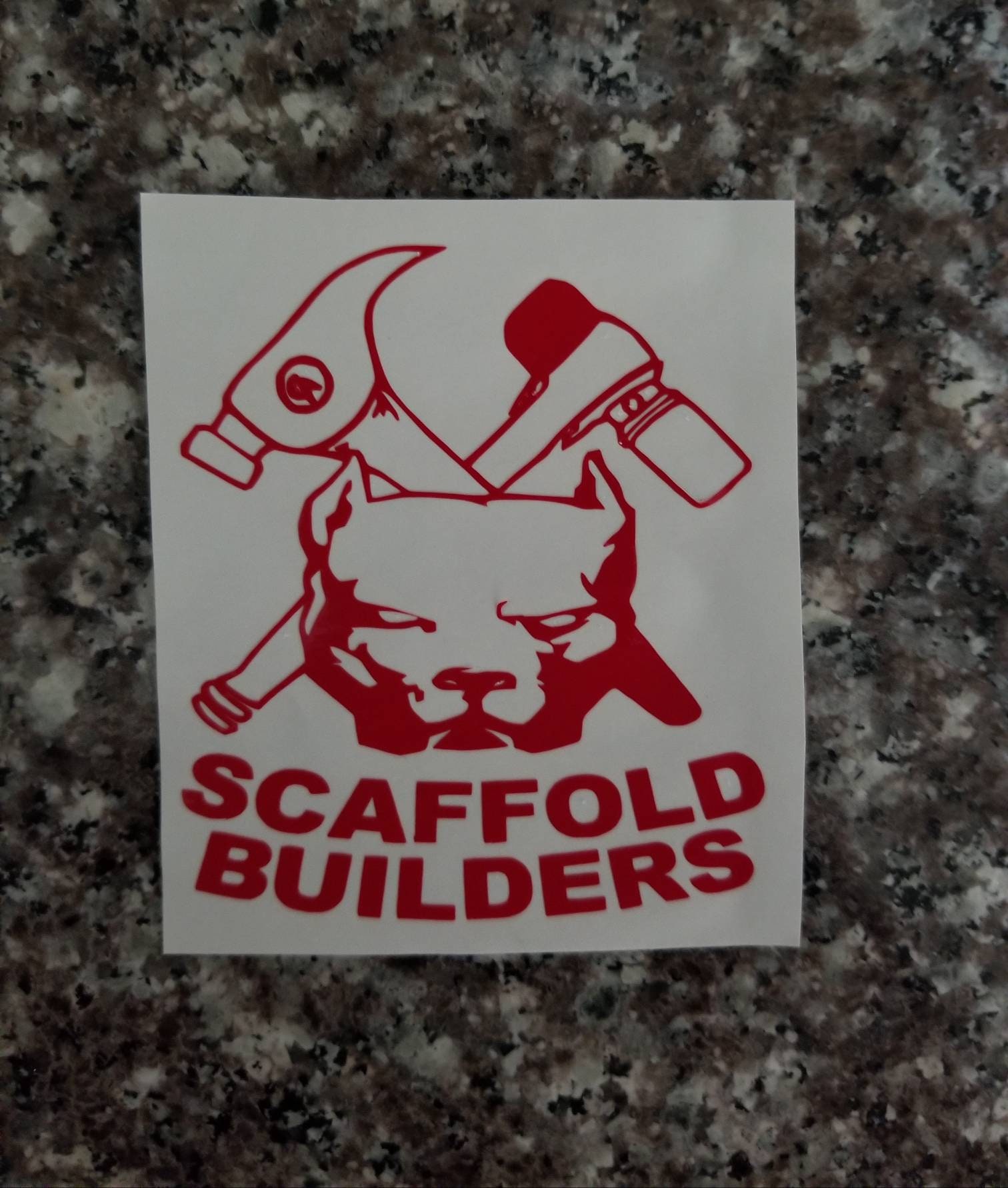 Scaffold Builders Decal/work Life Decal/scaffold Builder Sticker/window ...