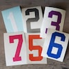 10-pack Vinyl Decal Numbers, Numbers 0-9, Sizes 1"-6" Inches, Adhesive ...