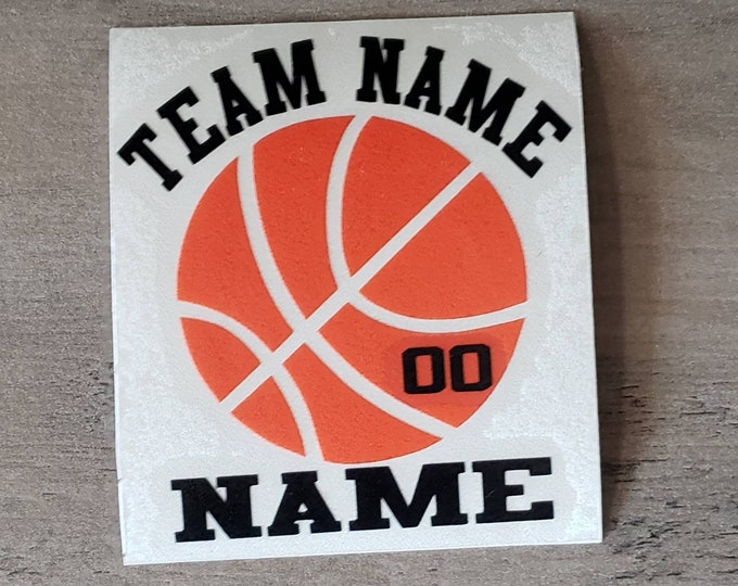 Personalized Basketball Decal/basketball Decal/custom Basketball ...