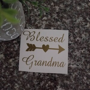 Blessed Grandma Decal/grandmother Decal/grandma Life Decal/yeti Decal ...