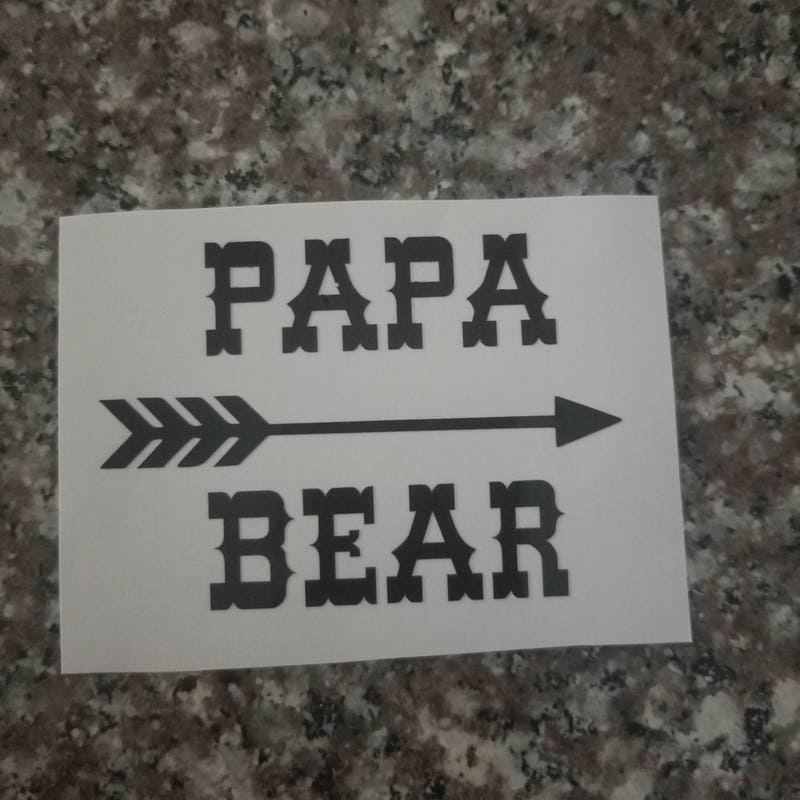 Papa Bear Sticker - Etsy