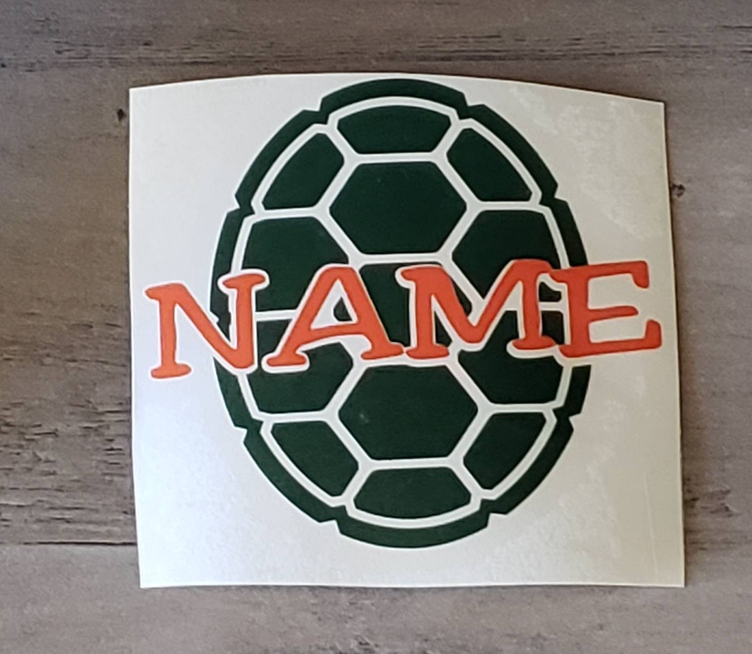 Personalized Turtle Shell Decal/ninja Turtle Decal/name Decal/yeti ...