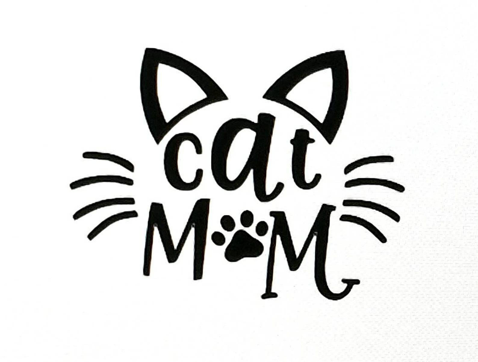 Cat Mom Decal/cat Mama Decal/fur Mama Sticker/pet Decal/fur | Etsy