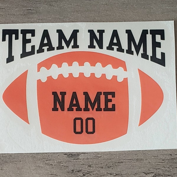 Football Car Decal - Etsy