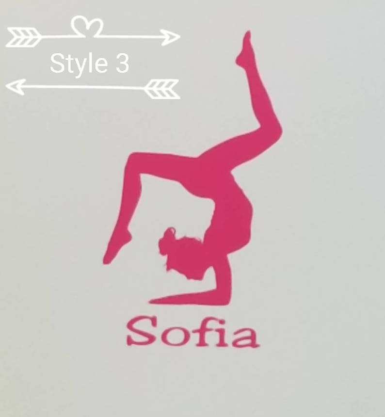 Custom Gymnastics Decal/gymnastics Sticker/tumbling - Etsy
