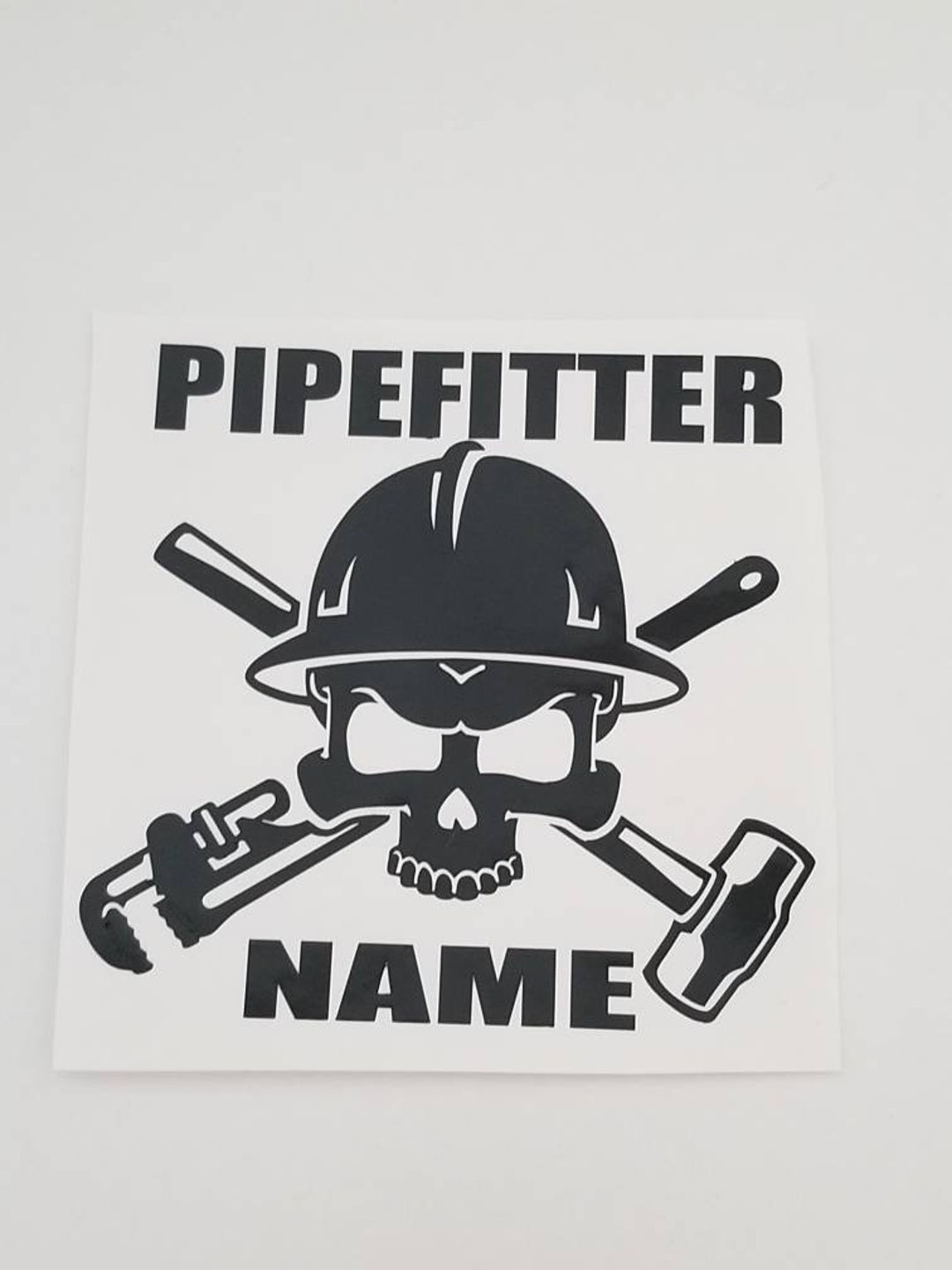 Pipefitter Decal/work Life Decal/pipefitter Sticker/window Decal/yeti ...