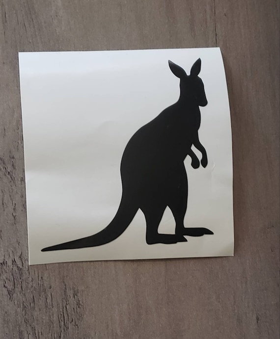 Kangaroo Decal/Kangaroo Sticker/Animal Decal/Yeti Decal/Mug | Etsy