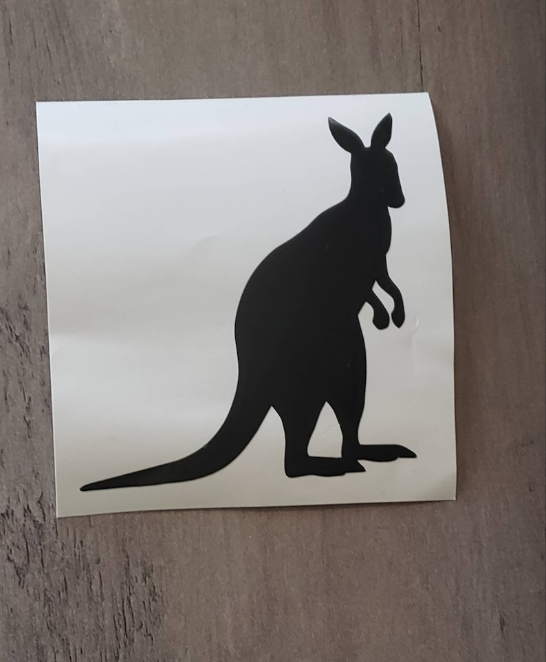 Kangaroo Decal/kangaroo Sticker/animal Decal/yeti Decal/mug - Etsy