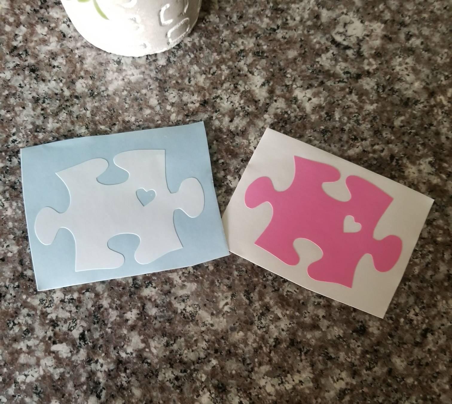 Autism Puzzle Piece Decal/autism Awareness Decal/autism | Etsy