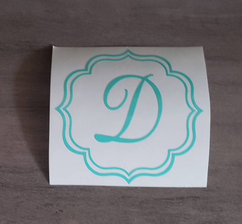 Single Initial Decal/initial Sticker/vinyl Lettering/monogram - Etsy