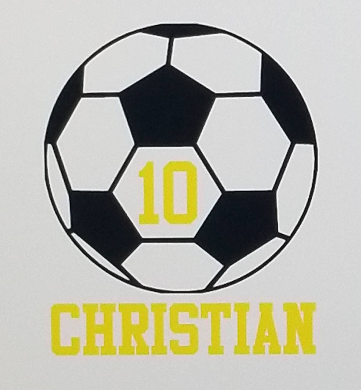 Personalized Soccer Ball Decal/custom Soccer Ball Decal/sport - Etsy