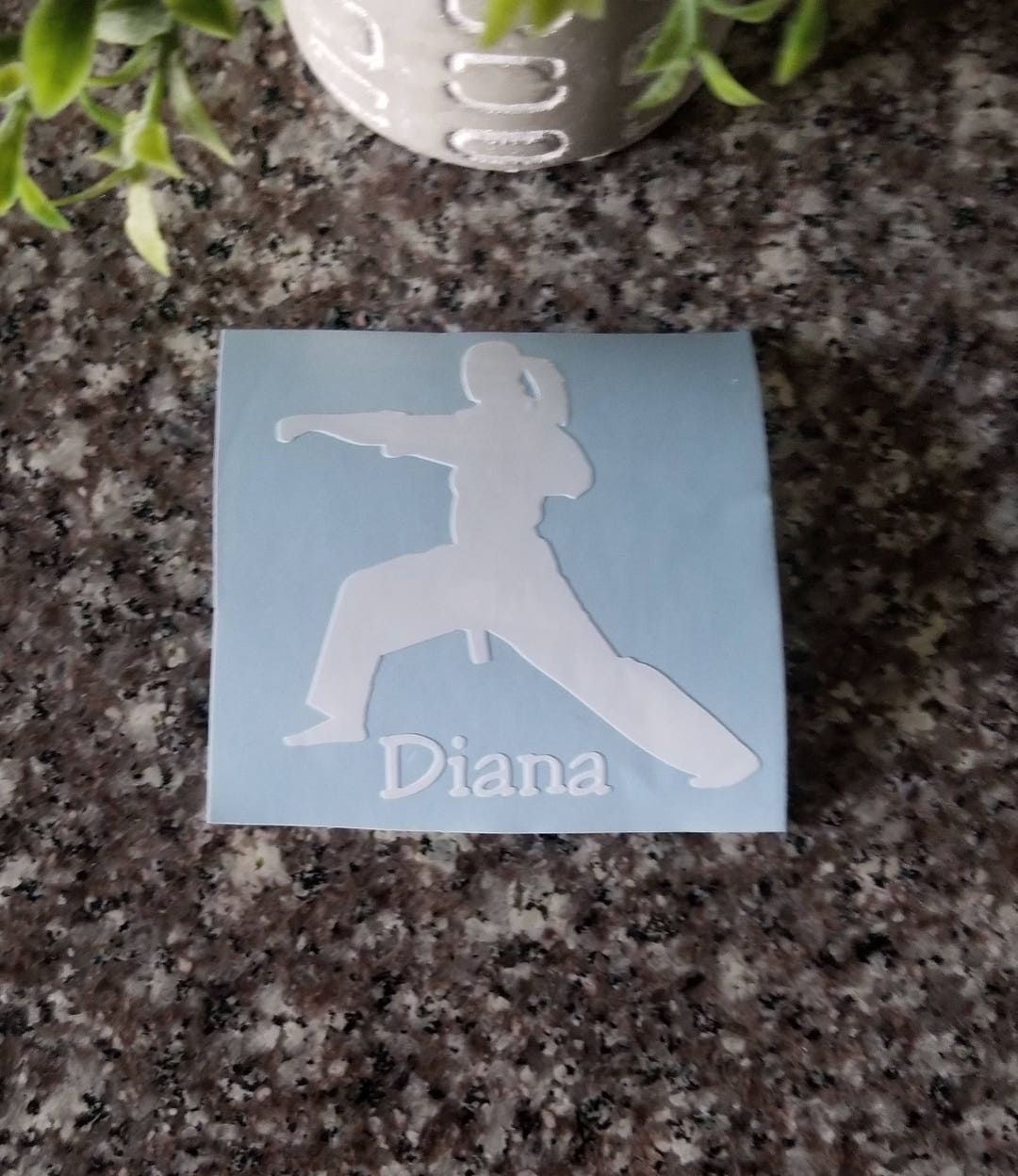 Karate Decal/girl Karate Decal/karate Sticker/marshall Arts Decal/sport ...