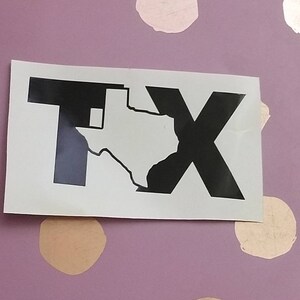 Texas Decal/texas Map Sticker/home State Decal/car Decal/mirror Decal ...