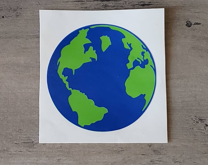 Earth Decal Vinyl Car Decal Window Decal Laptop Decal Vinyl Sticker - Etsy