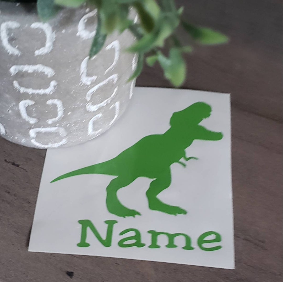 T-rex Decal/dinosaur Sticker/decal for Kids/car Decal/name Decal/yeti ...