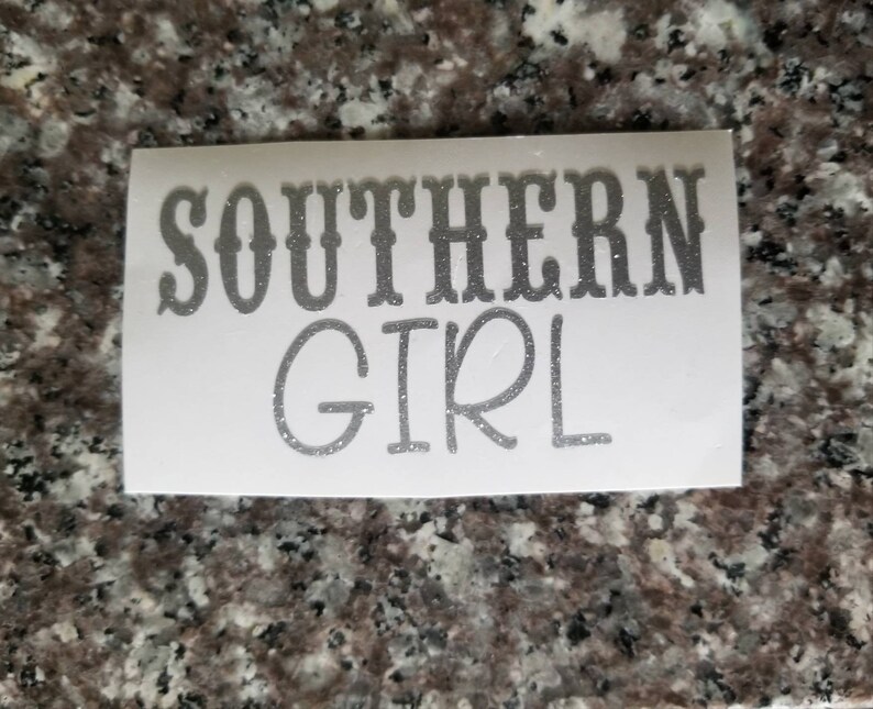 Southern Girl Decal/southern Roots Decal/southern Belle Decal/initial ...
