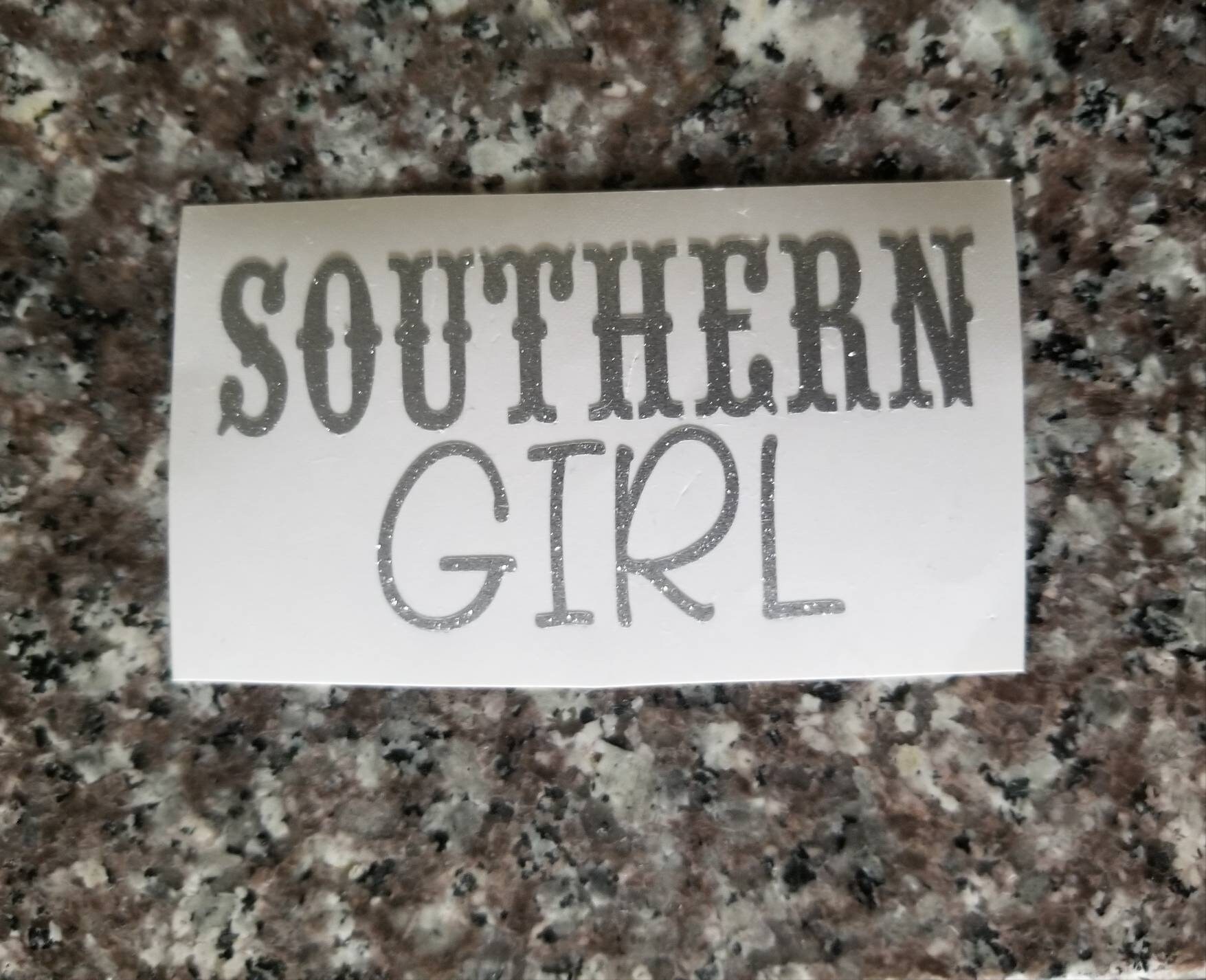 Southern Girl Decal/southern Roots Decal/southern Belle Decal/initial ...