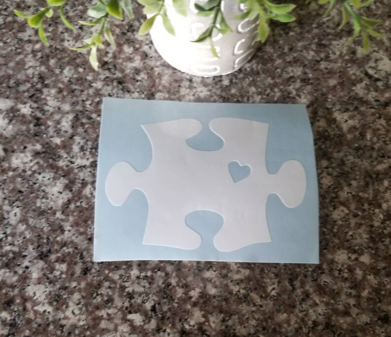 Autism Puzzle Piece Decal/autism Awareness Decal/autism | Etsy