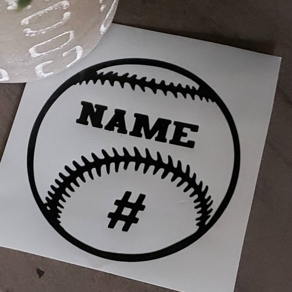 Softball Decal - Etsy