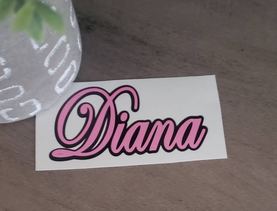 Name Two Color Decal/name Sticker/monogram Decal/car Decal/yeti Decal ...