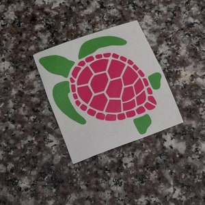 Turtle Decal/sea Turtle Sticker/beach Decal/ocean Decal/animal Decal ...