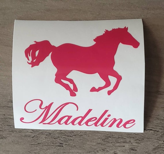 Horse With Name Decal/horse Life Line Decal/horse Vinyl | Etsy